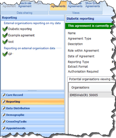Setting up data extracts (EMIS)