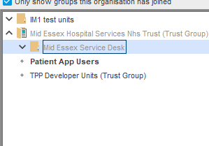 How do I create a Strategic Reporting Organisational group? (SystmOne)