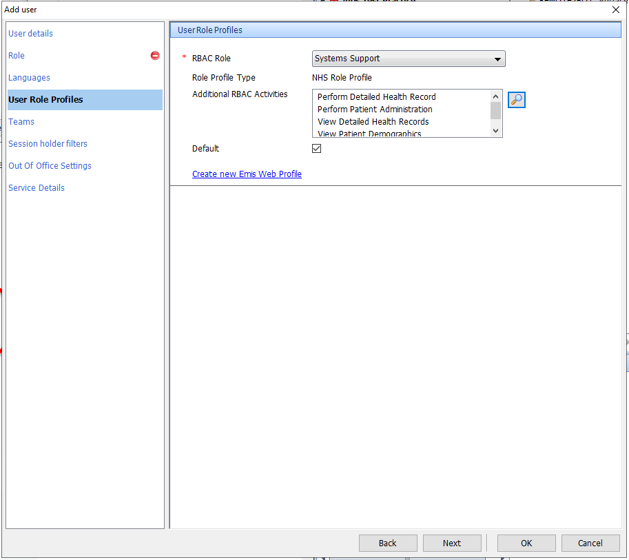 Setting up automated messaging (EMIS)