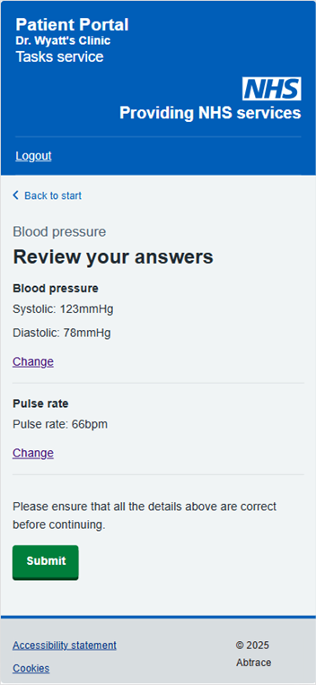 Blood Pressure Questionnaire