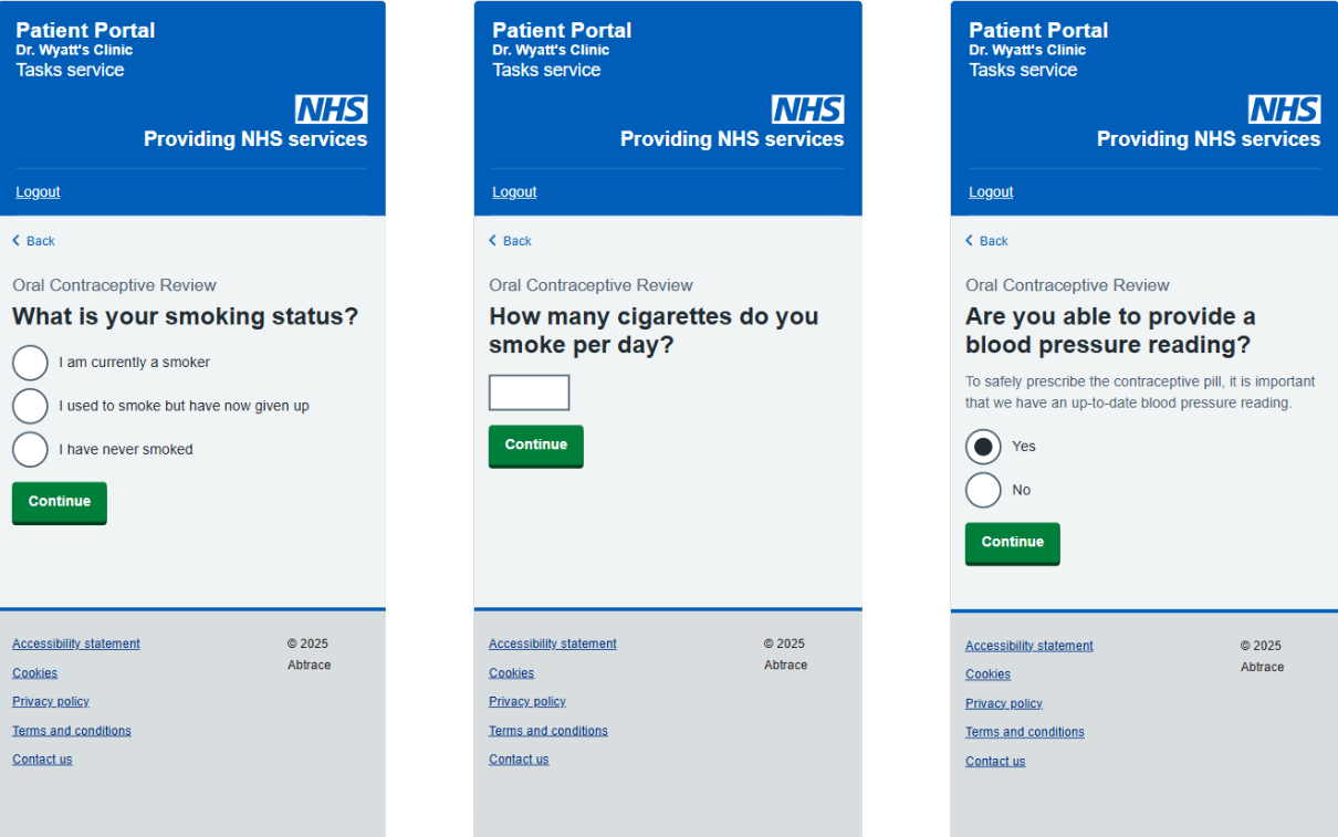 Combined Oral Contraceptive Pill Questionnaire