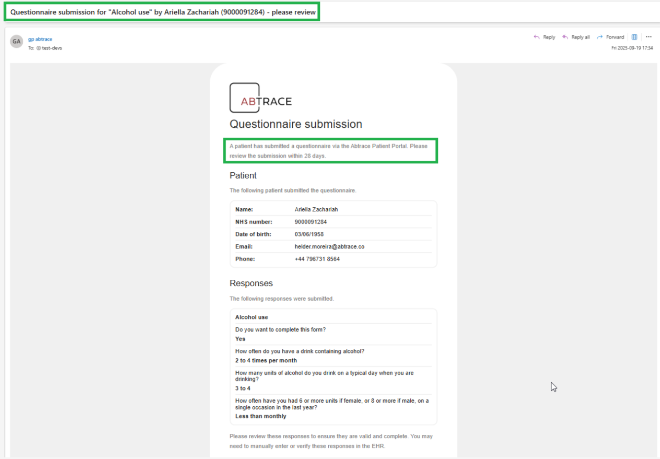 How do Patient Questionnaires work?
